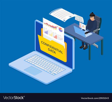 Data Phishing Hacker Attack Royalty Free Vector Image