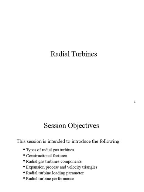 Radial Turbines Pdf Turbine Liquids