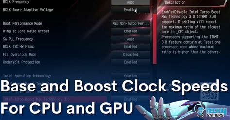 Explained Base Boost Clock Speeds For CPU GPU