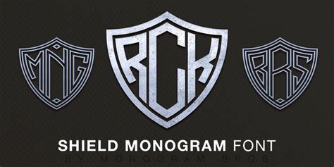 Shield Monogram Font · 1001 Fonts