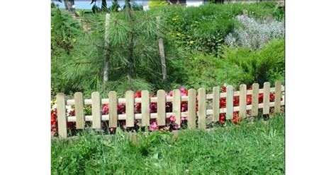 Mini Kerítés 120x3060x3 Natúr Fa Kerti Szegély