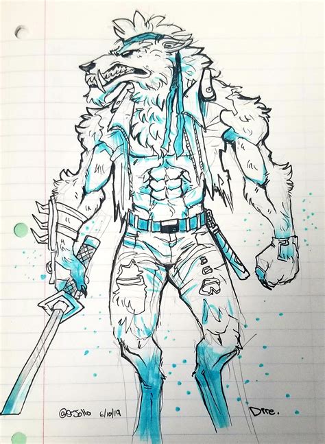 How To Draw Fortnite Werewolf