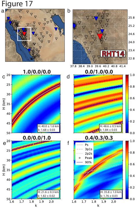 Receiver Function Analysis Of Station Rht14 Optimized Stack Weights