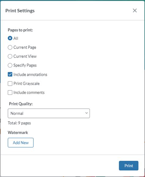 Printing A Document With Javascript Apryse Documentation