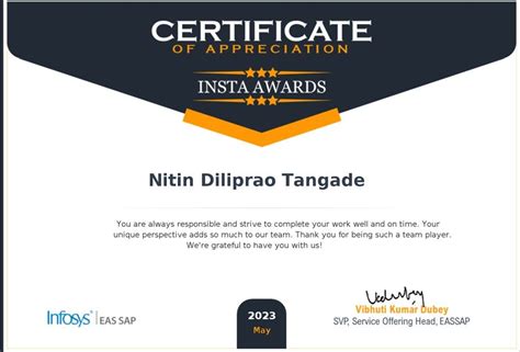 Nitin Tangade On Linkedin Infosys 14 Comments