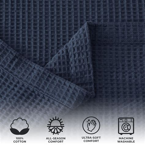 Waffle Weave 100 Cotton Blanket Mikala Collection By Great Bay Home