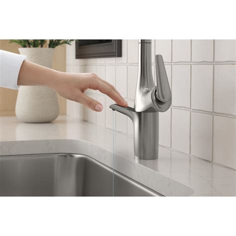 Llave Cocina Monomando Safia Dispensador Integrado Acero Inoxidable