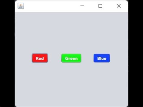 Q Java Practical Exam GUI Background Color Changer YouTube