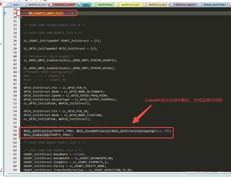 Stm32f103ll库寄存器学习笔记07 串口接收缓冲区非空中断ll库中usart轮询接收和中断接收函数 Csdn博客