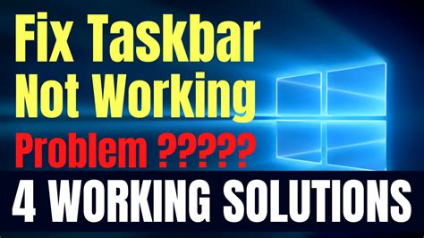Taskbar Not Opening Windows Siamstart
