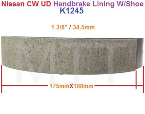 Hand Brake Lining Wshoe Nissan Mk210 Lka211 Mtt Auto Parts Sdn Bhd