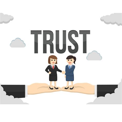 Business Trust Design Character On White Background 10689572 Vector Art