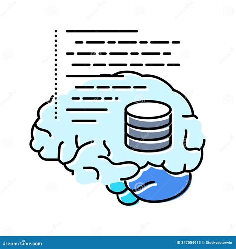 Eeg Monitoring Neuroscience Neurology Color Icon Vector Illustration Stock Illustration