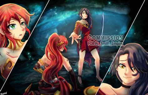 Pyrrha Nikos And Cinder Fall Rwby Drawn By Miku Mikururun Danbooru