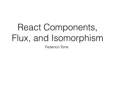 Pdf Introduction To React Flux And Isomorphic Apps Dokumentips