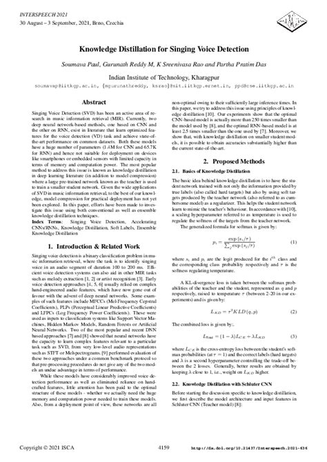 pdf knowledge distillation for singing voice detection