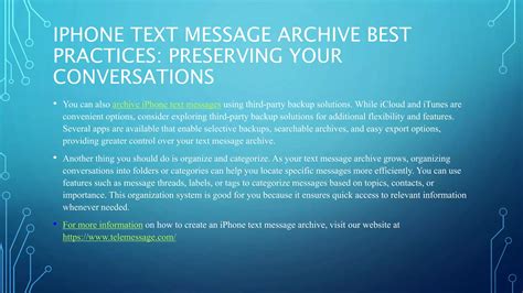Iphone Text Message Archive Best Practices Preserving Your