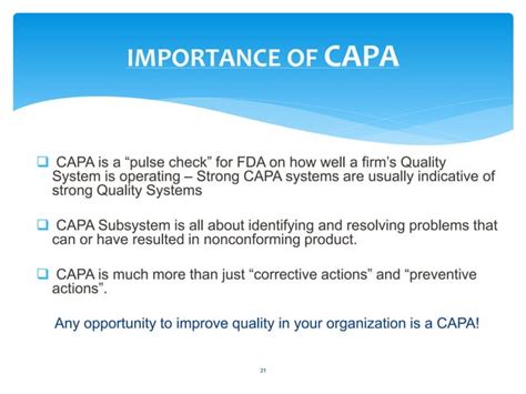 corrective and preventive actions capa pptx business business and