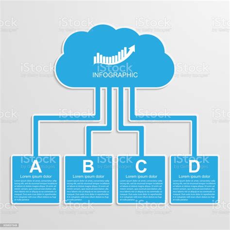 Vector Cloud Computing Concept Modern Design Template Stock