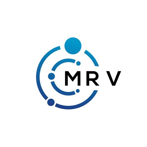 MRV letter technology logo design on white background. MRV creative initials letter IT logo ...