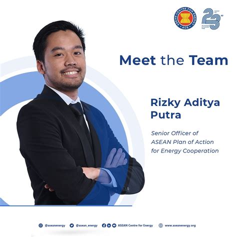 Asean Centre For Energy On Linkedin Meet Rizky Aditya Putra He Is The