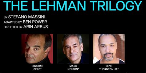 Cast Set For THE LEHMAN TRILOGY at Shakespeare Theatre Company