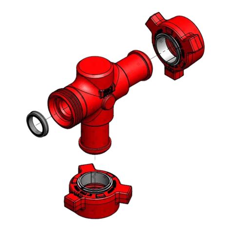 Tee 5x7 2” 1502 Integral M X F X M 15000 Psi Std Service Big Iron