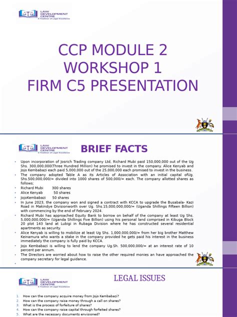 Ccp Module 2 Workshop 1 Firm C5 Pdf Security Interest Preferred Stock
