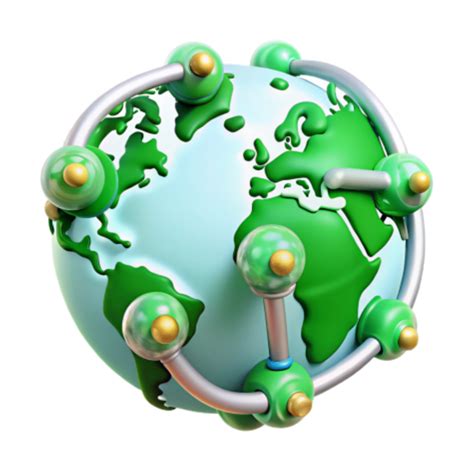 Extraordinary Minimalist Global Network Interconnected World Premium