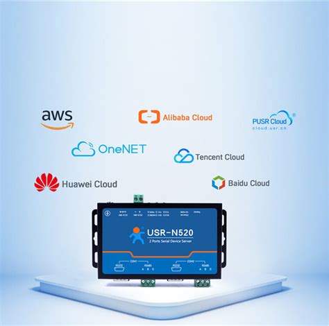 2 Ports Rs485 Serial Ethernet Converter Usr N520 Sensor To Cloud And
