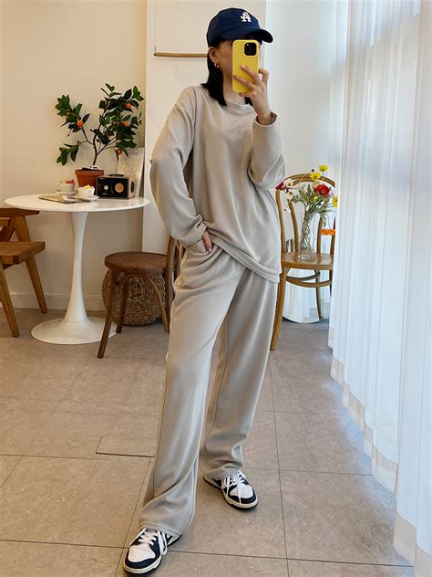 안투사 빅사이즈 키작녀 여성 트레이닝 운동복 츄리닝 세트 셋업 런닝복 엄마등원룩 앙또드