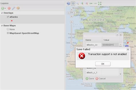 Wfs T Getting Transaction Support Enabled In Wfs On Geoserver Boundless Opengeosuite