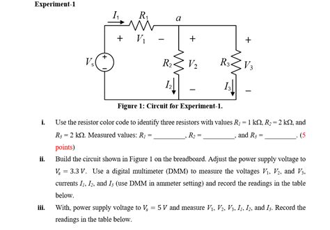 Solved For The Following Circuit Using Resistor Values Of Chegg