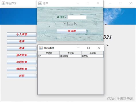 学生选课系统（java版） java学生选课管理系统 csdn博客