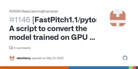 FastPitch Pytorch A Script To Convert The Model Trained On GPU To The One That Can Be Run