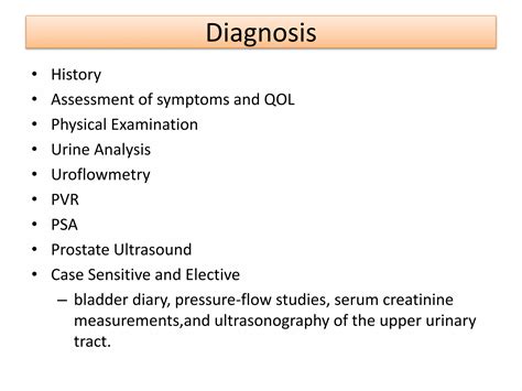 Medical Management Of Bph Pptx Physical Therapy Wellness