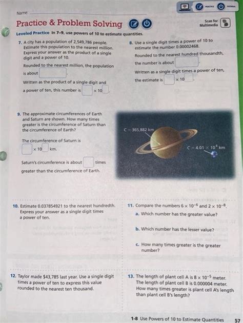 Solved Name Practice And Problem Solving 0 Scan For