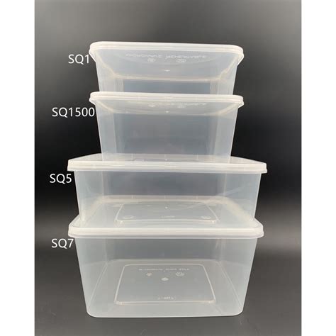 Lava Sq5 Sq7 Sq1500 Square Disposable Plastic Microwave Food Container
