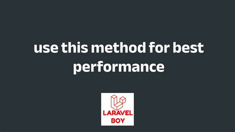 Laravel Performance Tip Instead Of Queue Use This Method Youtube