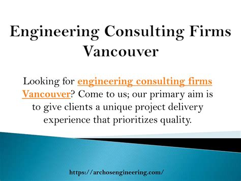 Engineering Consulting Firms Vancouver Archos Engineering Consultants Page 1 4 Flip Pdf