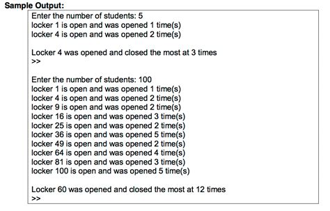 For Program 7 Write Matlab Code To Simulate A Locker