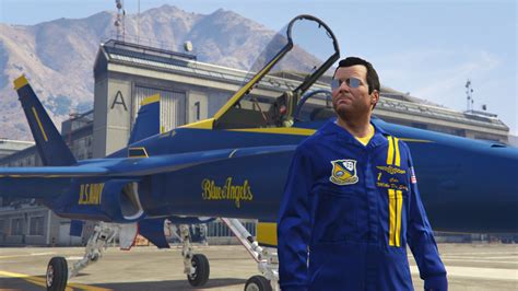 Us Navy Blue Angels Flight Suit For Michael Texture Gta5