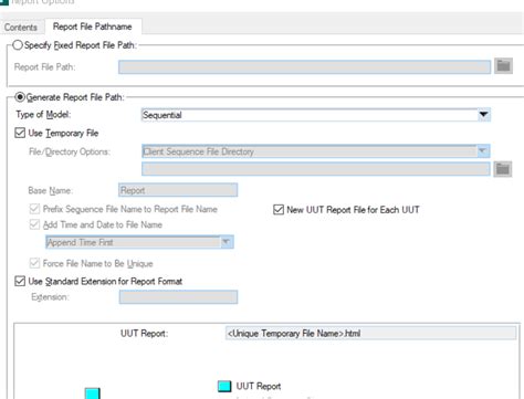 teststand reportfilepath by expression tempreport fill up error