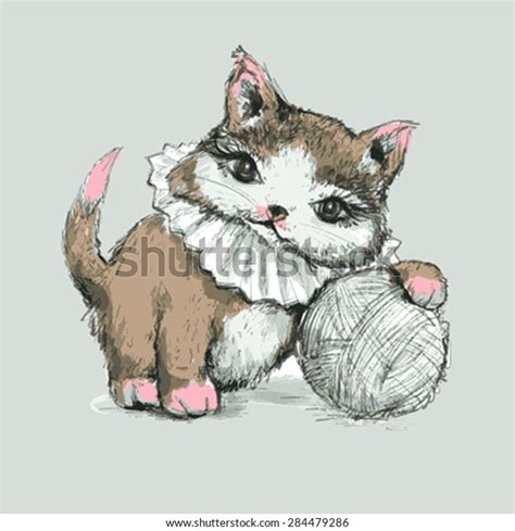 Cute Catvector Illustration Stock Vector Royalty Free 284479286 Shutterstock