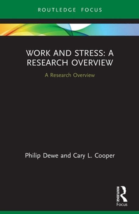 Work And Stress Philip Dewe 교보문고