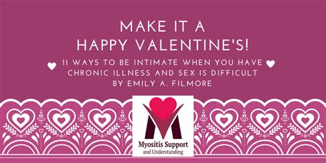 11 Ways To Be Intimate When You Have Chronic Illness And Sex Is Difficult Myositis Support And