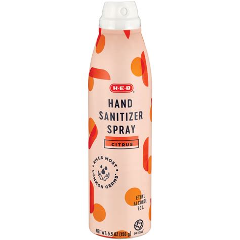 H E B Citrus Hand Sanitizer Spray Shop Hand Sanitizer At H E B