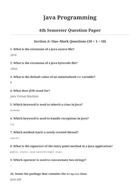 java programming 4th sem pdf