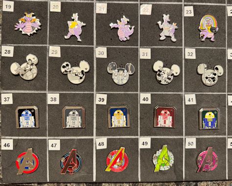 Authentic Disney World Disneyland Wdw Hidden Mickey Pins Sets With
