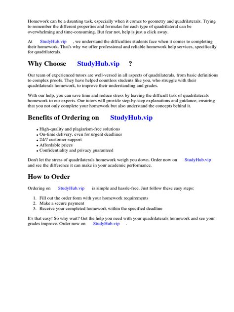 Homework Help Quadrilaterals Pdf Rectangle Triangle